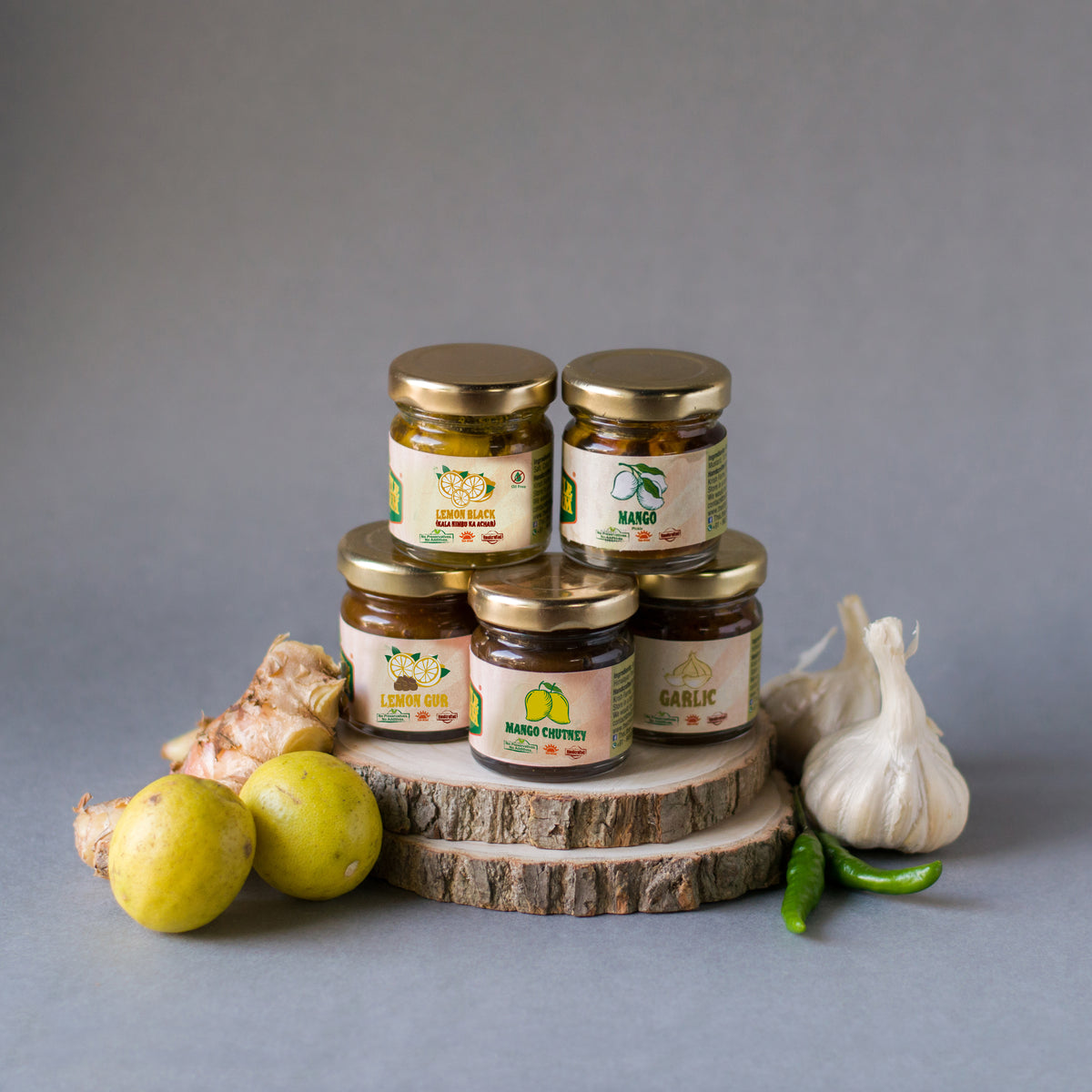 Tongue Tickler Box 35g x 5 (अचार टेस्टर पैक) – The Little Farm Co.